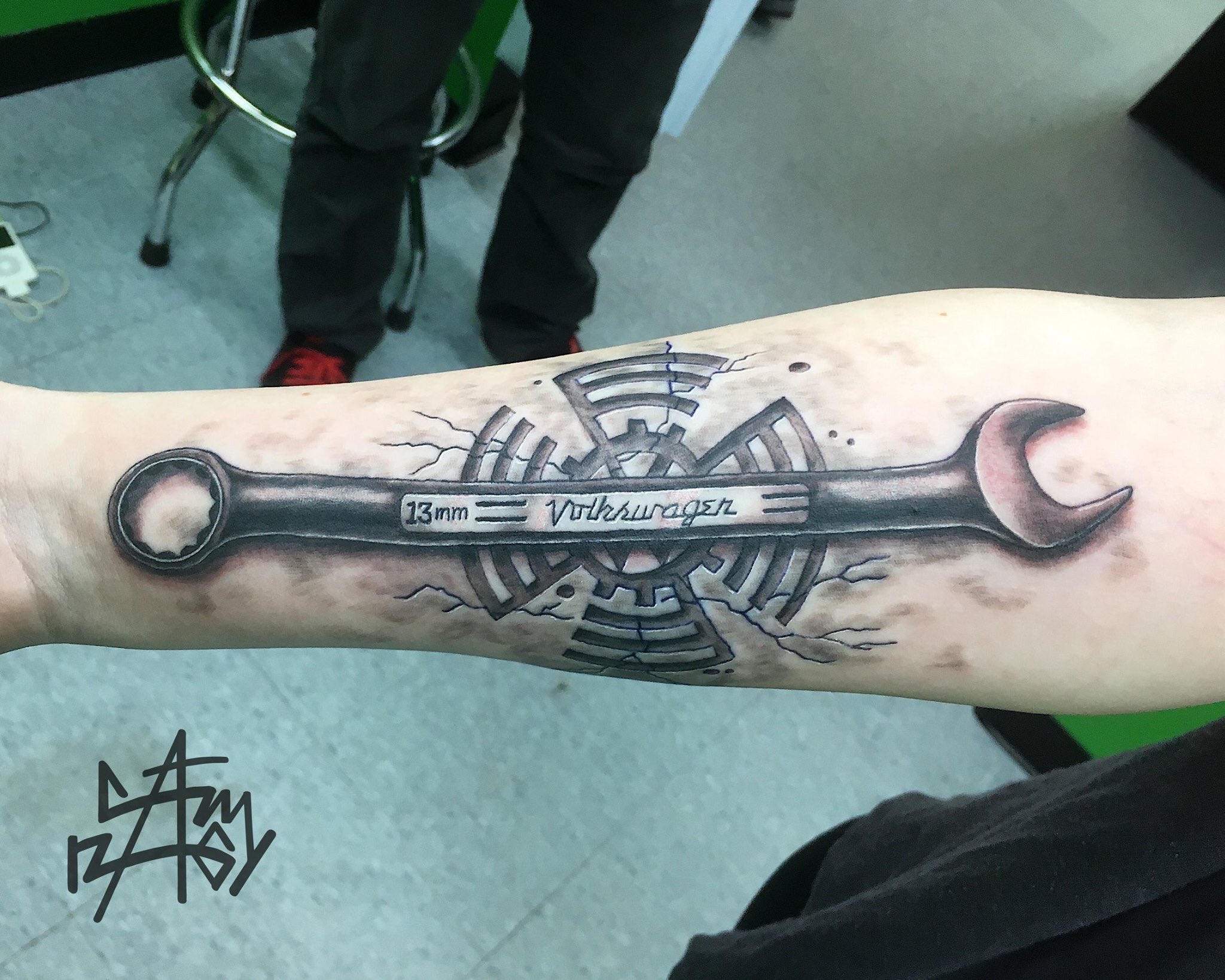 Mechanic Wrench Tattoos