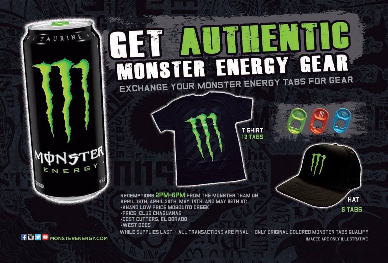 Monster Energy Drink Can Tabs
