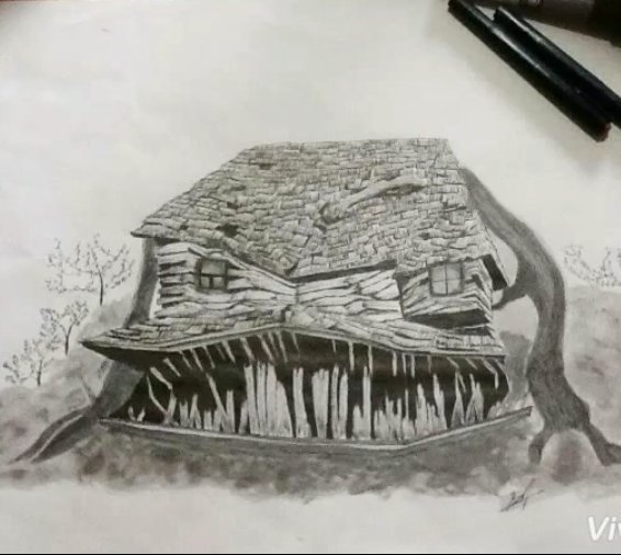 Monster House Drawing