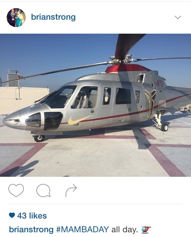 Nike-branded helicopter for Kobe (ht briangstrong) | Michele Steele ...