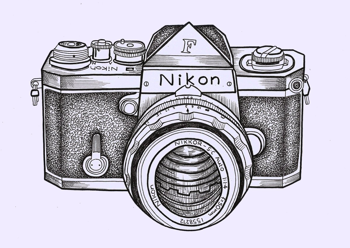 Nikon Camera Sketch