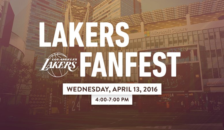 Come celebrate Kobe’s 20 seasons at Lakers Fan Fest on April 13th (no ...