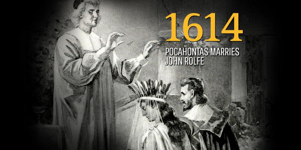 Pocahontas Marries John Rolfe