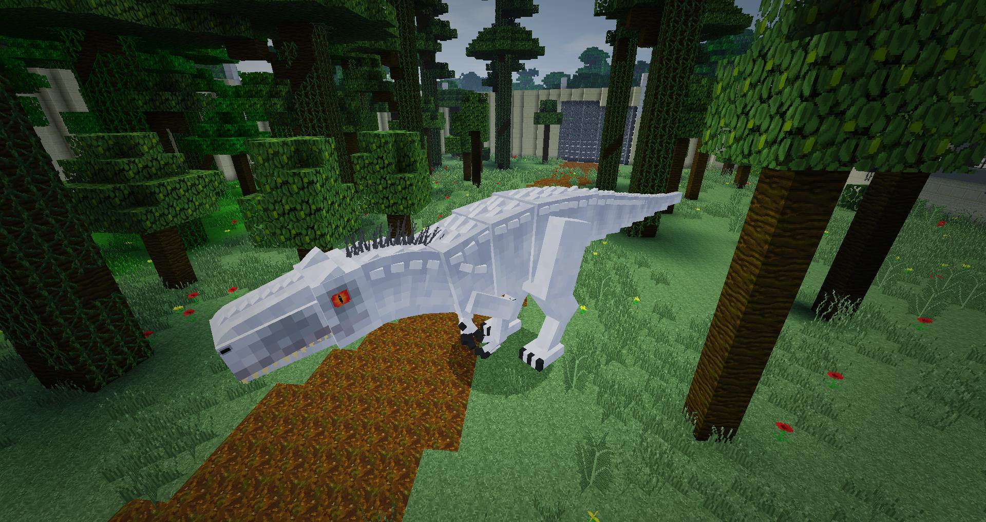 Indominus Rex Minecraft Indominus Rex Addon For MCPE! | 10+ Dino!