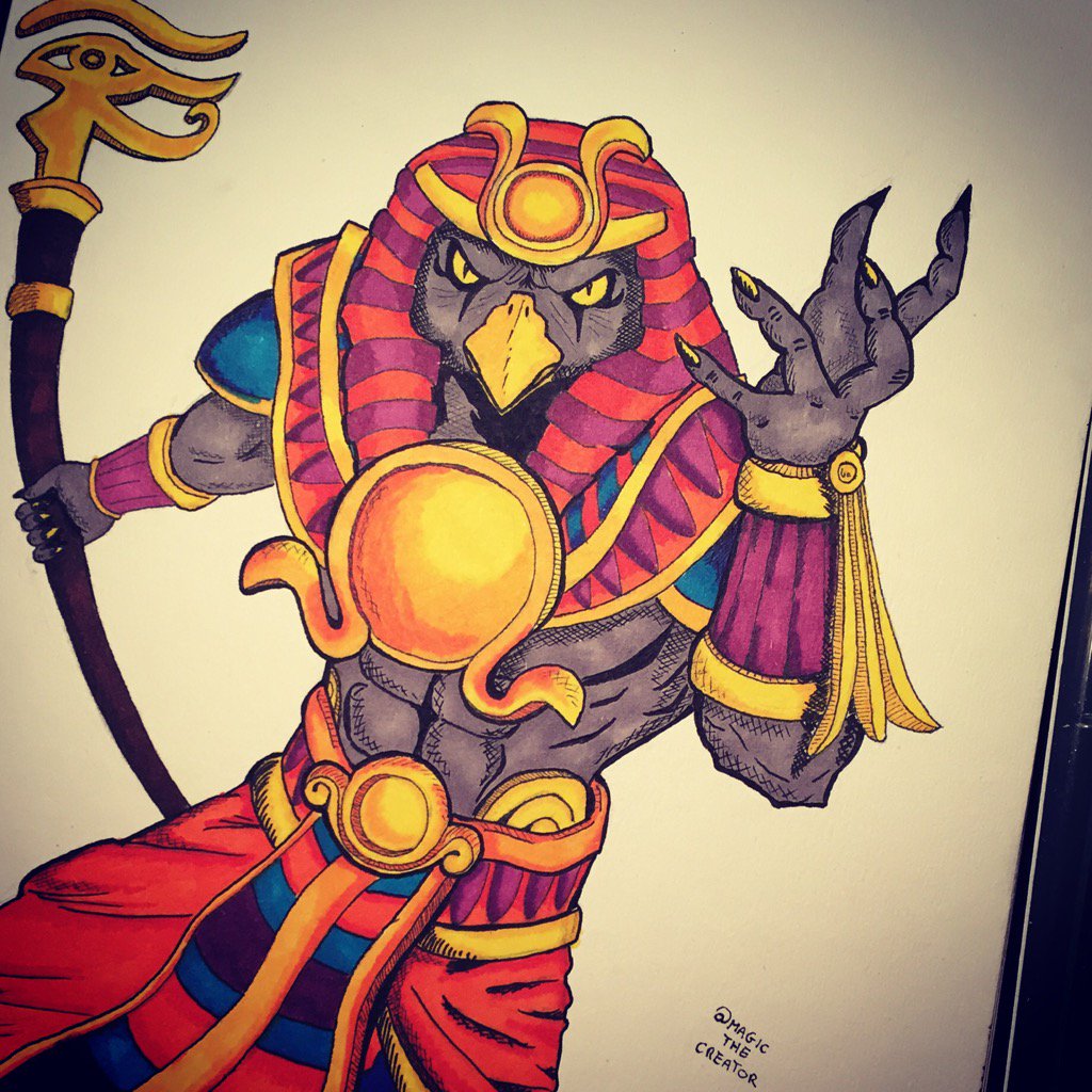 Ra Egyptian God Drawing