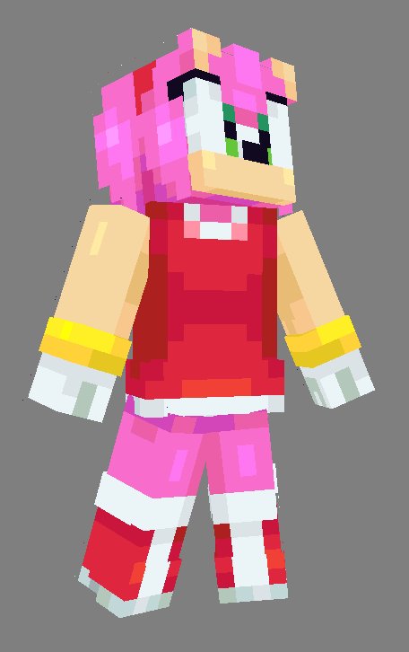 Amy Rose Sonic Boom Minecraft Skin