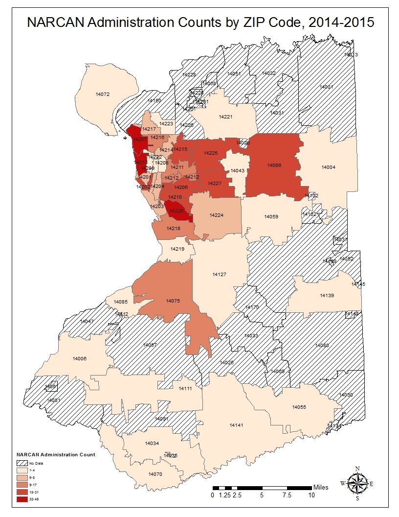 Erie County Zip Code Map - Map