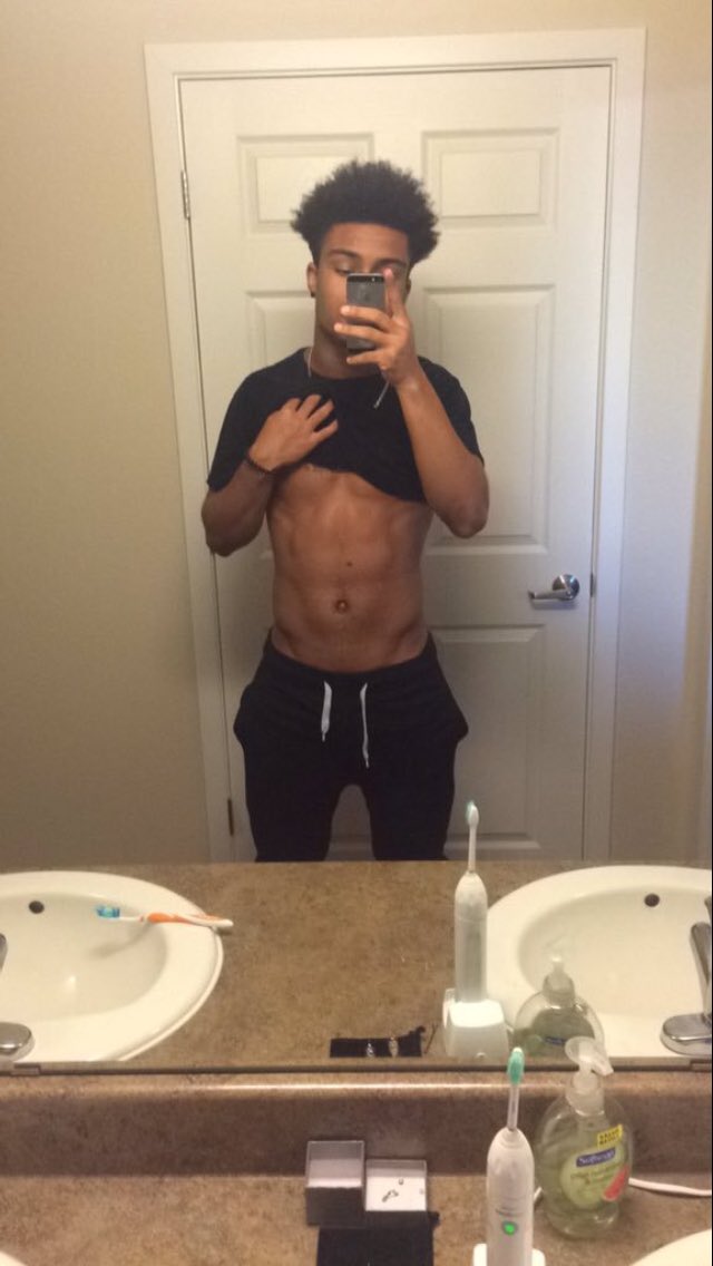 Black Man Selfie Bathroom