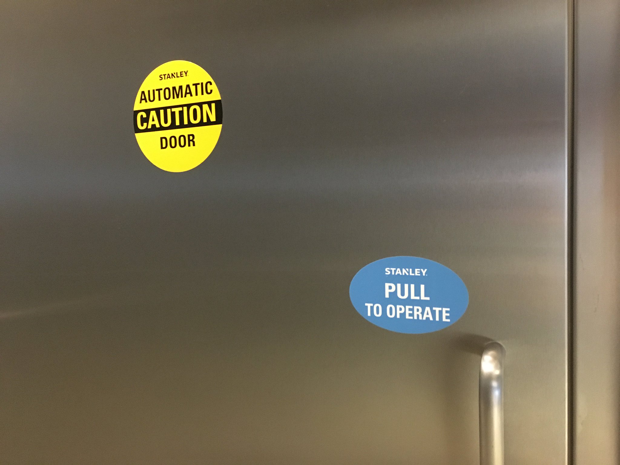 Stanley Automatic Door Decals