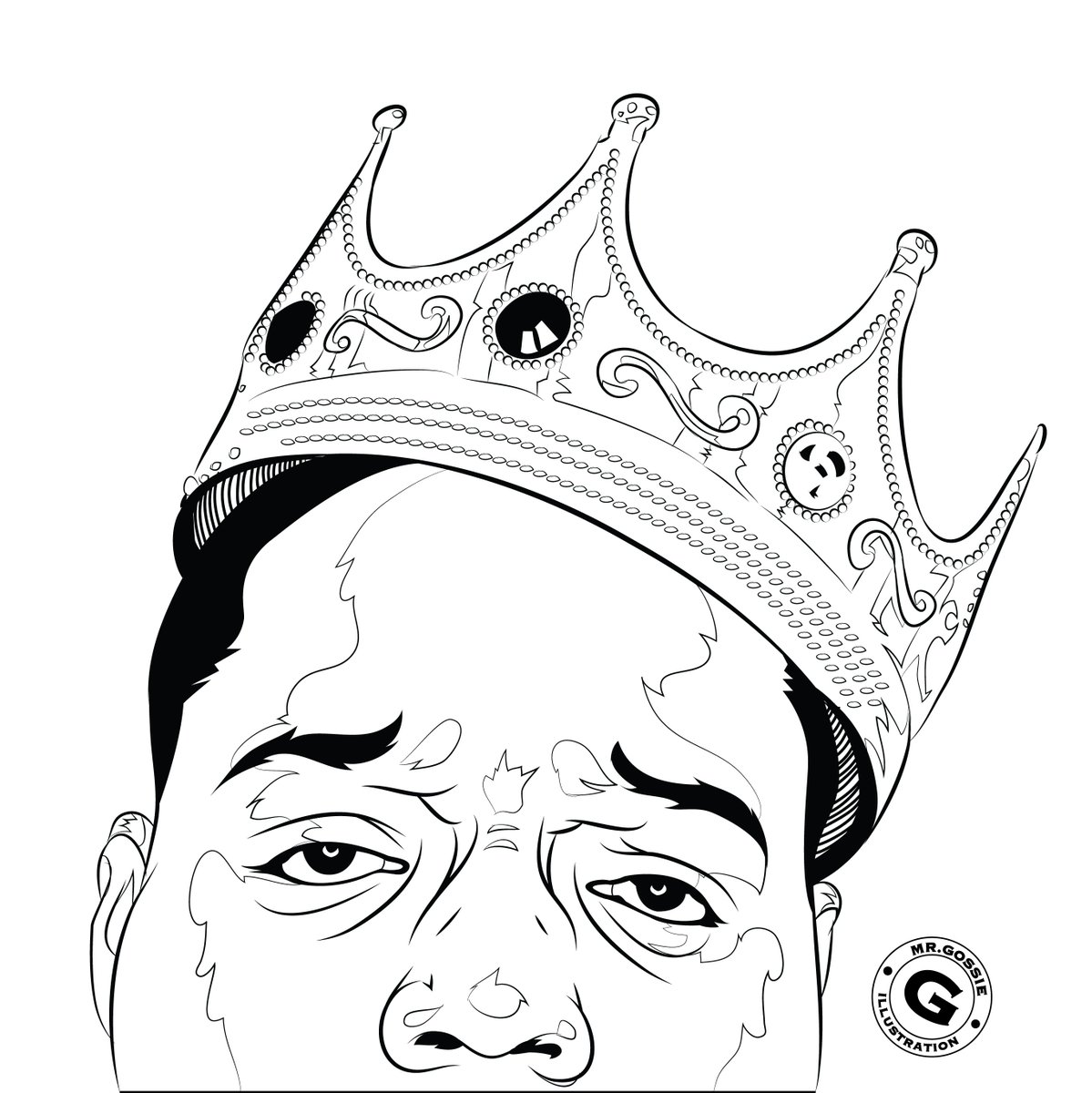 Notorious Big Crown Vector