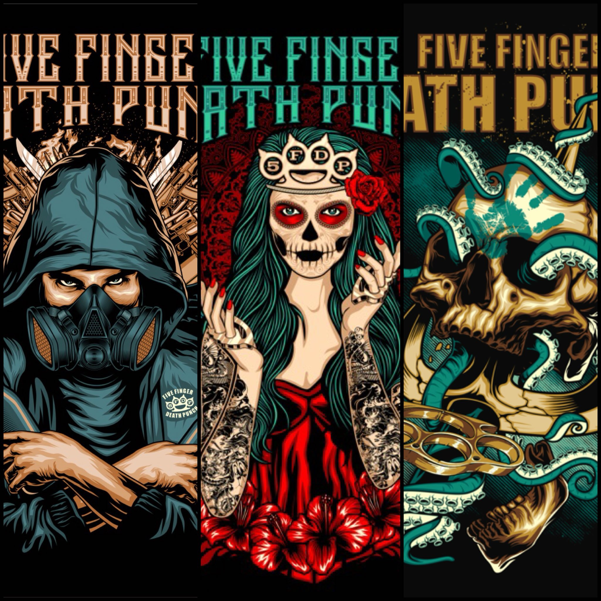 New Ffdp Logo Halloween 5fdp Fire Five Finger Death Punch Graphic