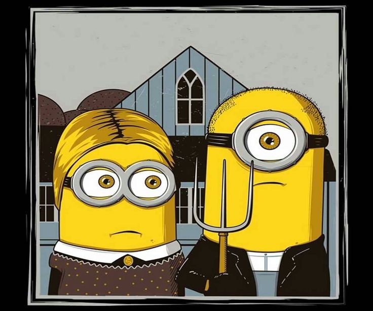 American Gothic Parody Spongebob