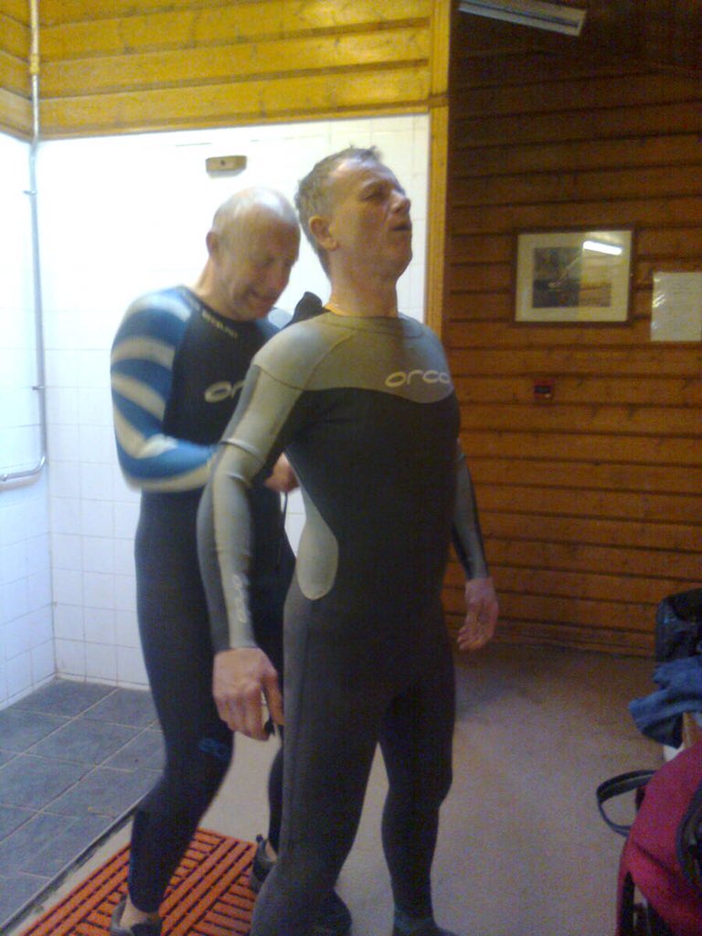 Blind Dave Heeley on Twitter: "1st attempt open water swim 4 Alcatraz.Shark training later ...