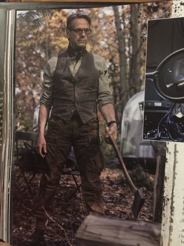 New shot of Jeremy Irons' Alfred from a cut scene, the trailer he lives ...