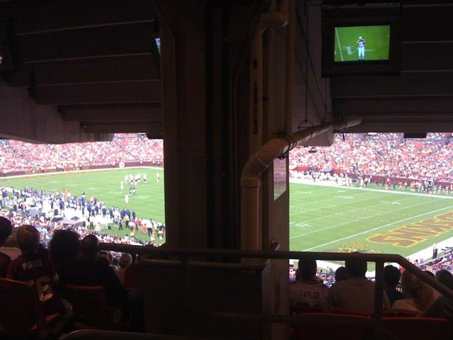 Redskins Stadium Obstructed View Seats