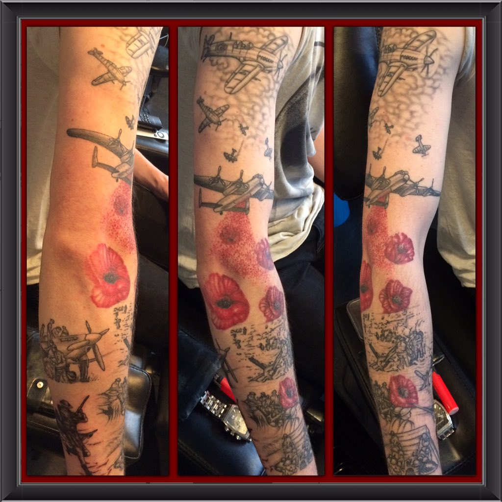 World War Tattoos Memorial Tattoo By Me Connor Prue Blackpool UK