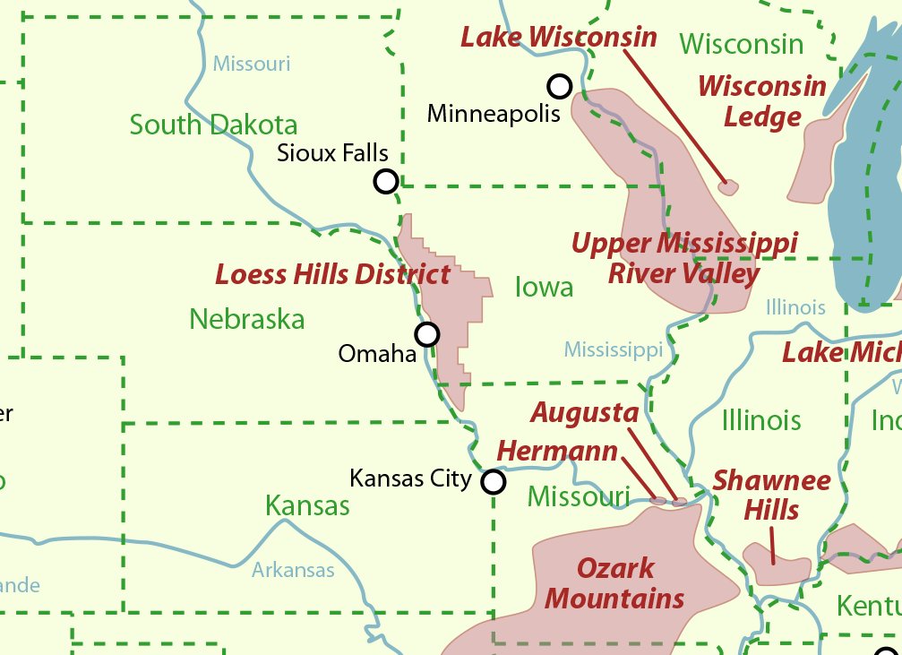 Loess Hills Map