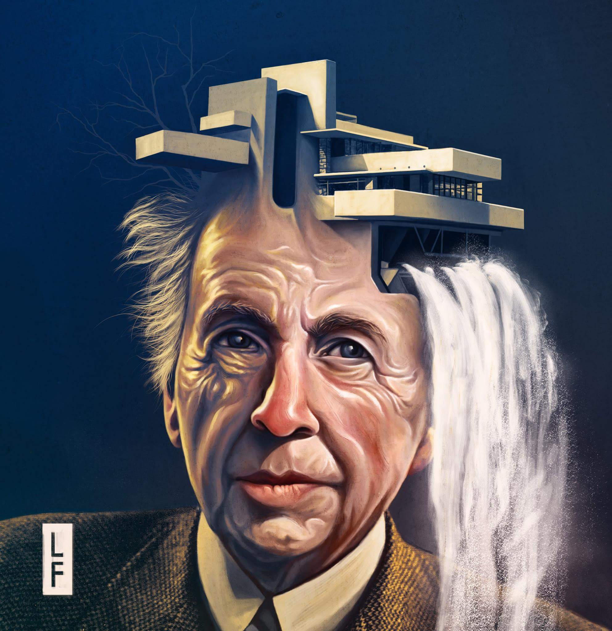 Frank Lloyd Wright Portrait