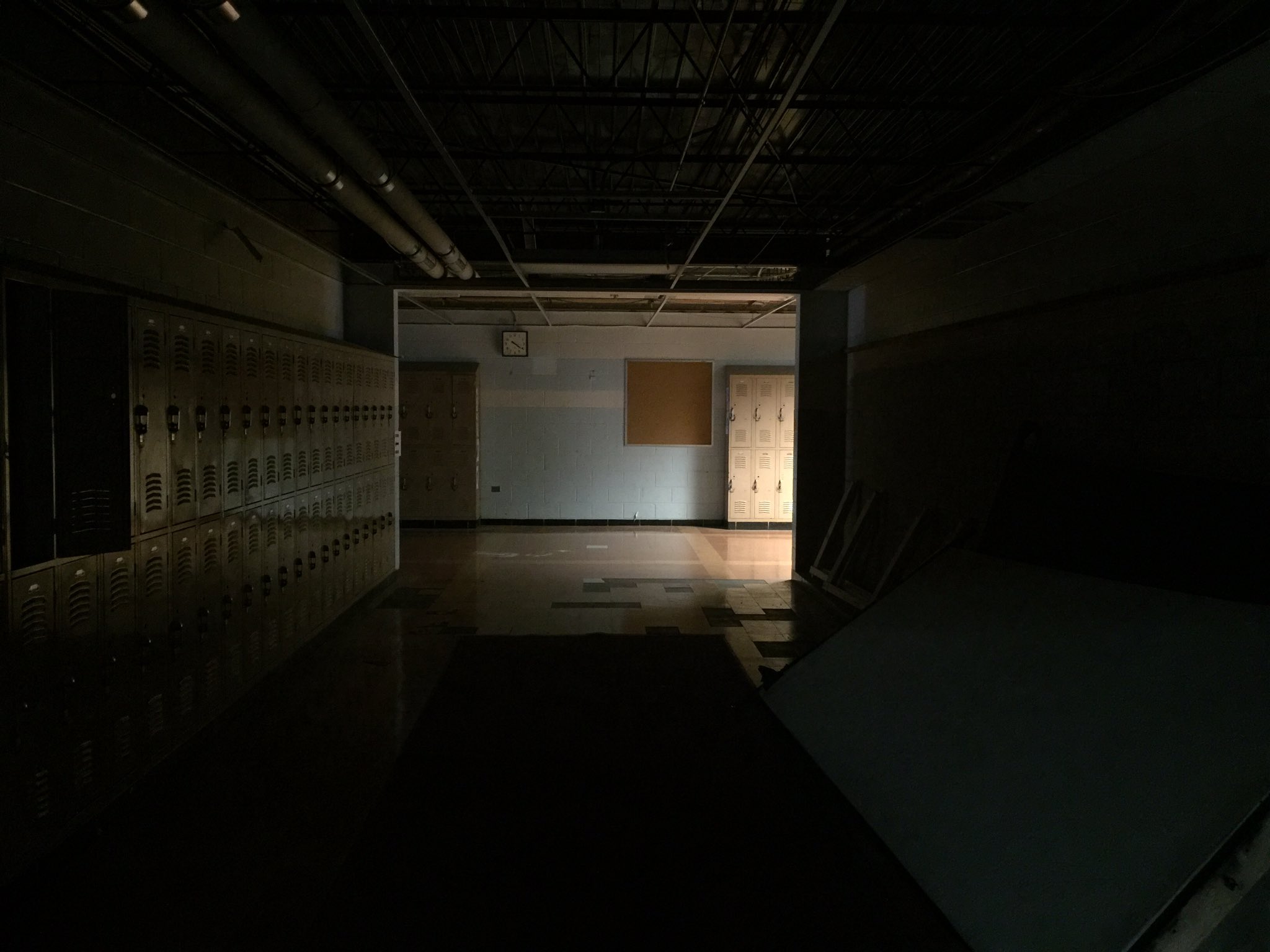 Abandoned School Hallway