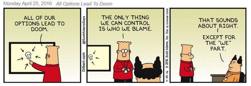 Who do we blame? comic companylife Dilbert | Pascal Taillandier | Scoopnest