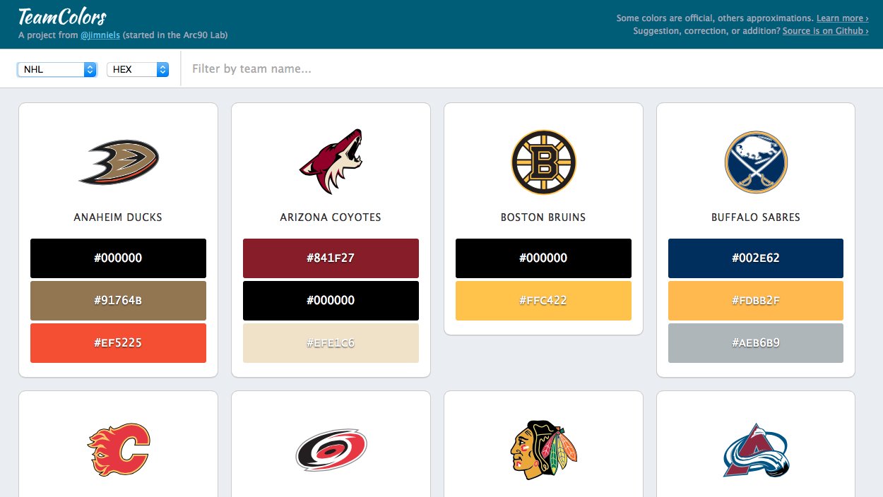 Nhl Team Colors Chart NHL, Fanatics Unveil New On Ice Jerseys For