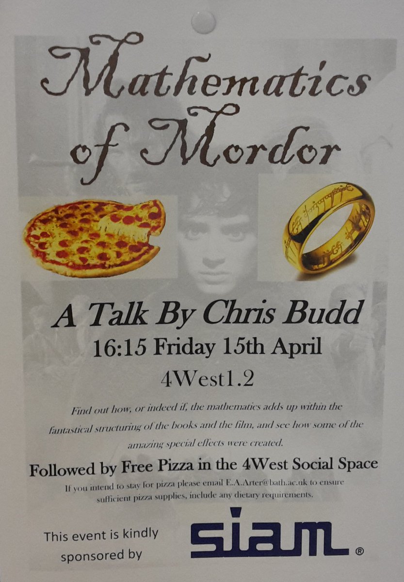 SIAM Chapter at Bath (@SIAMBath) | Twitter