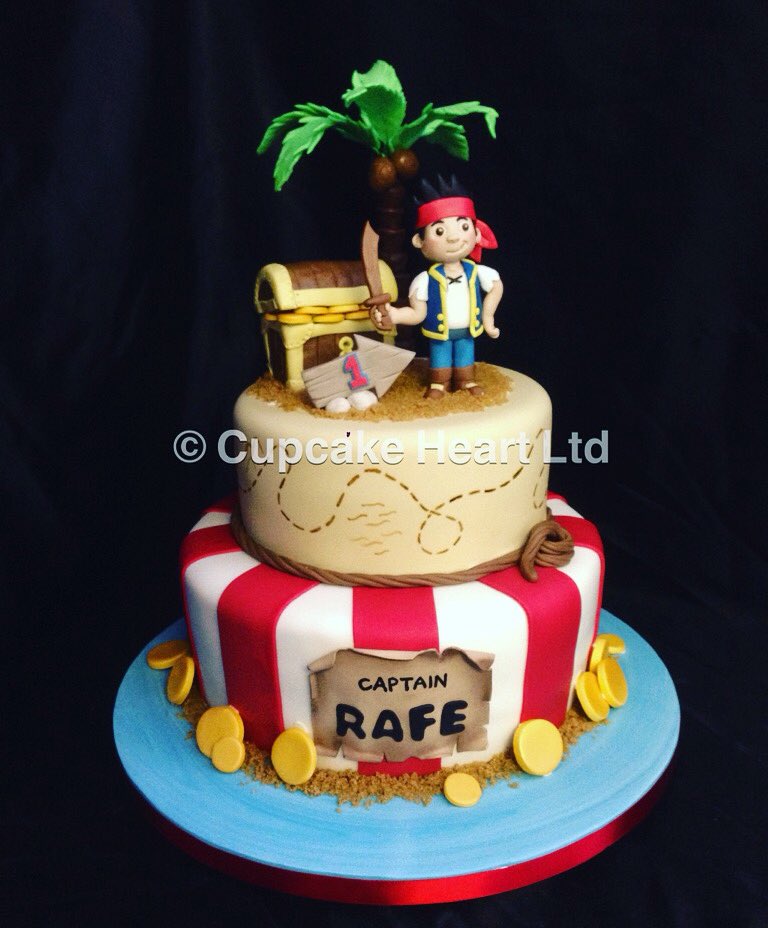Jake And The Neverland Pirates Fondant Birthday Cake