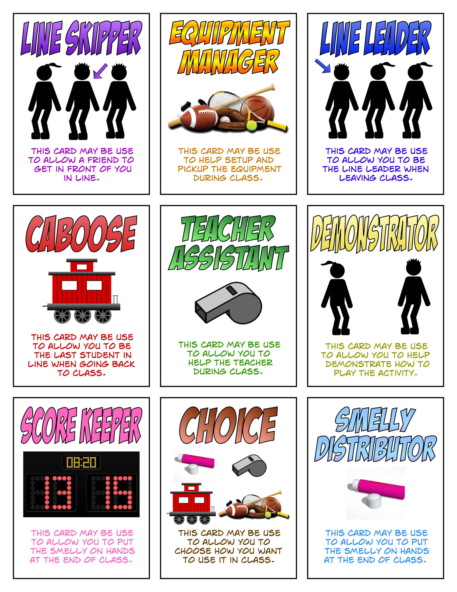 Line Leader And Caboose