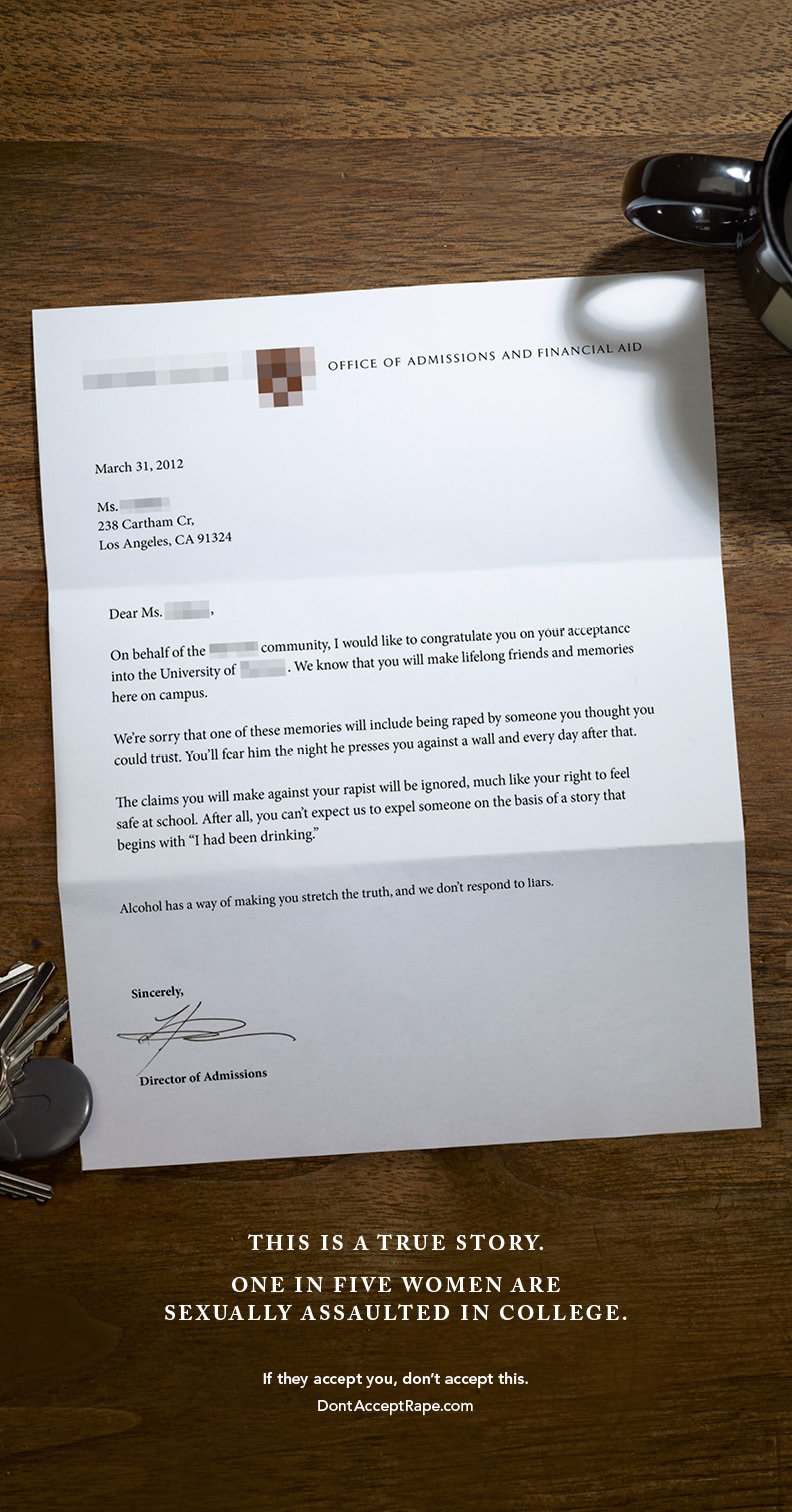 University Acceptance Letter