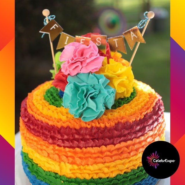 Pastel De Boda De Fiesta Mexicana