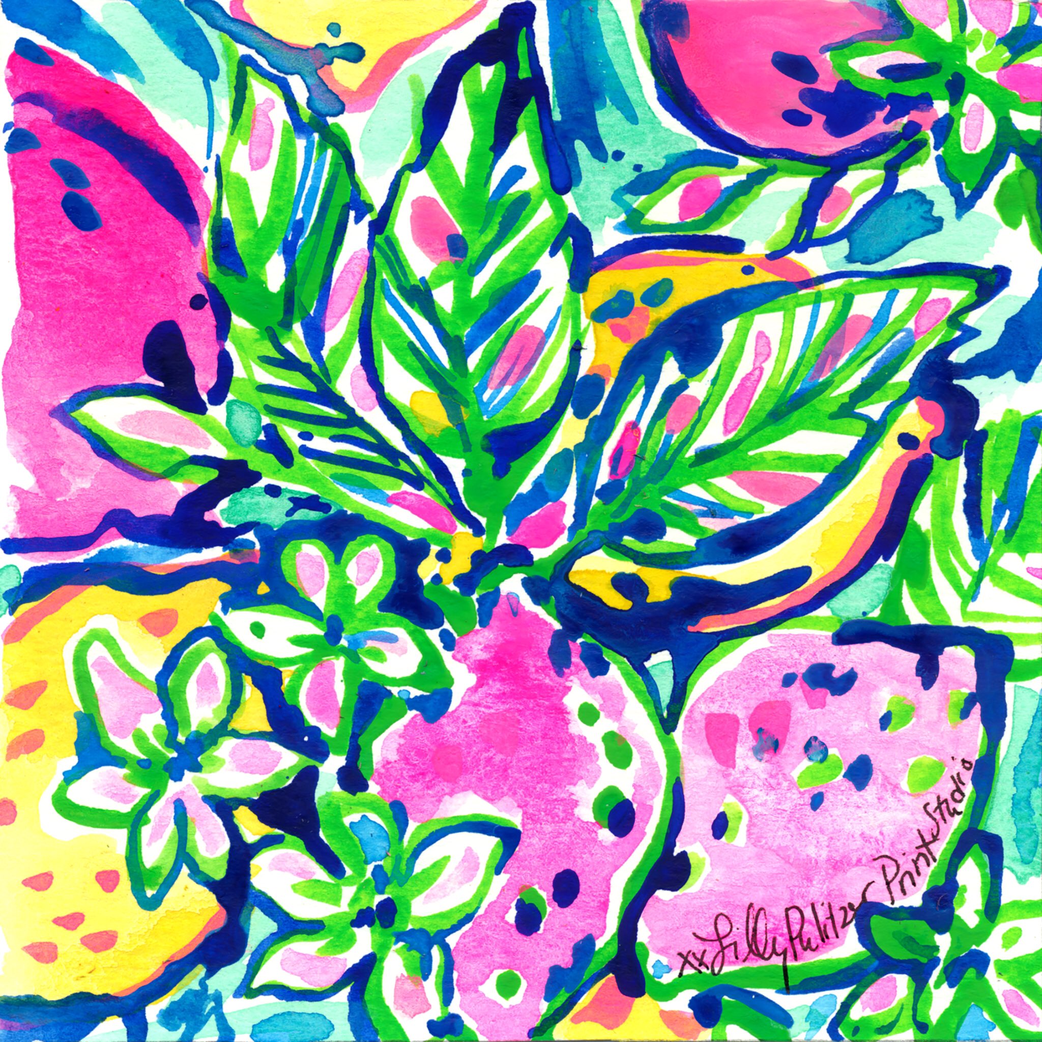 Lilly Pulitzer Patterns Green