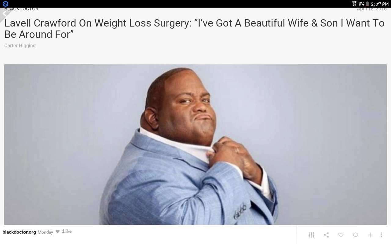 Lavell Crawford Weight Loss