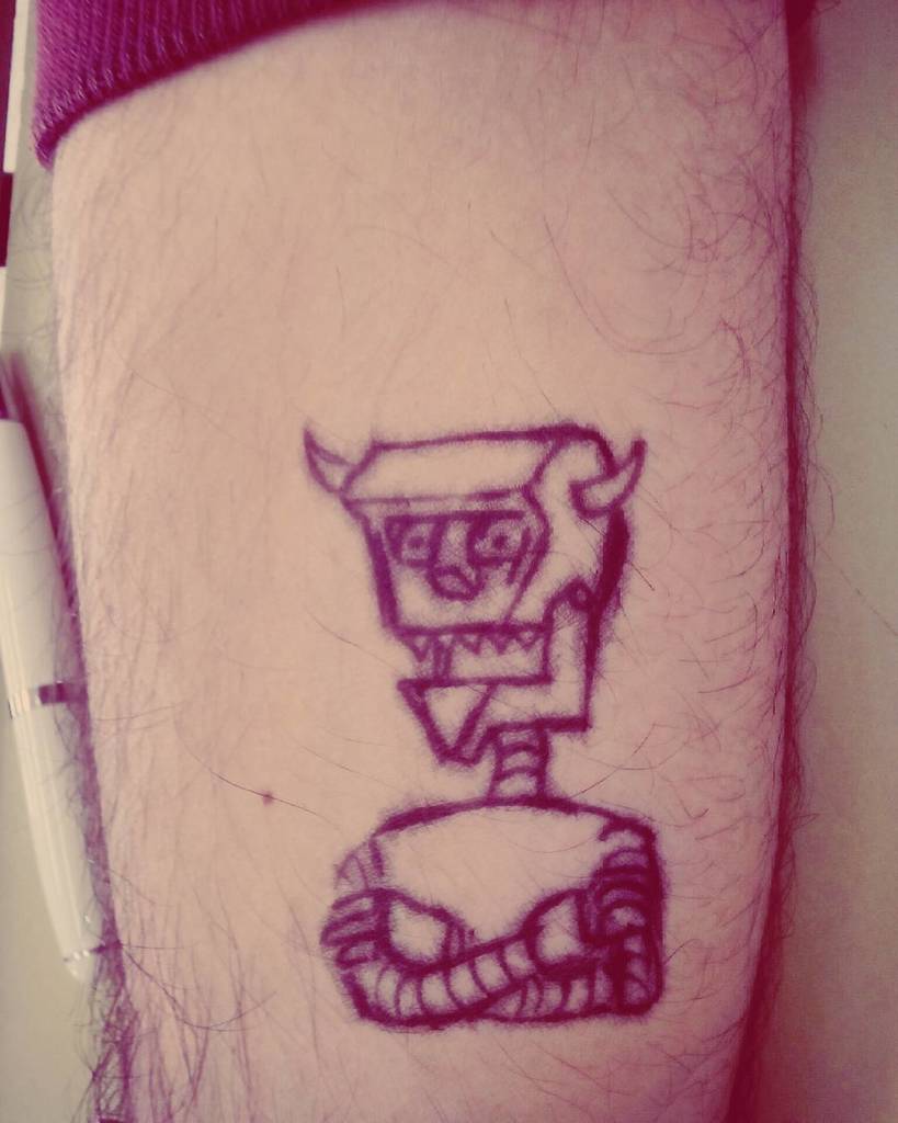Robot Devil Tattoo