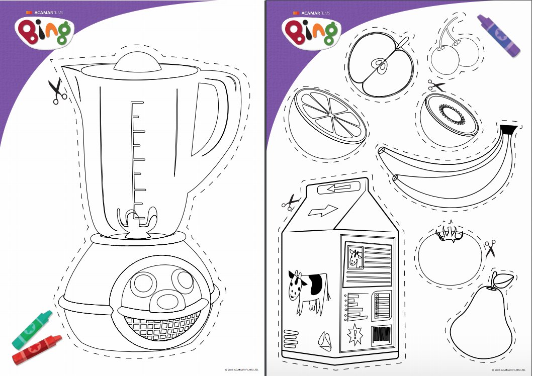 Blender Coloring Page
