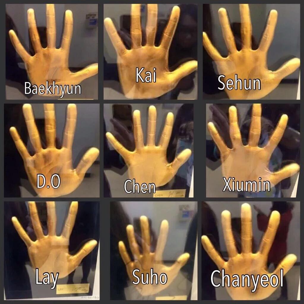Exo Kai Hand Signs