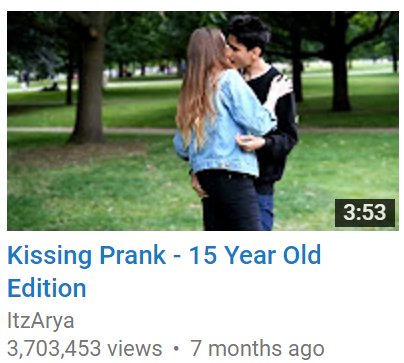 Kissing Pranks Youth Behind 'kissing Prank' Video, His Associate