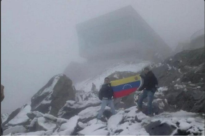 #nieve en #venezuela @roajorge1 hoy #diadelatierra se manifestó con una ...