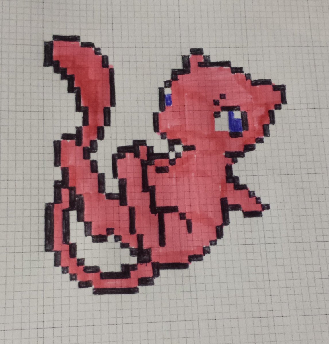 Graph Paper Drawing Pokemon