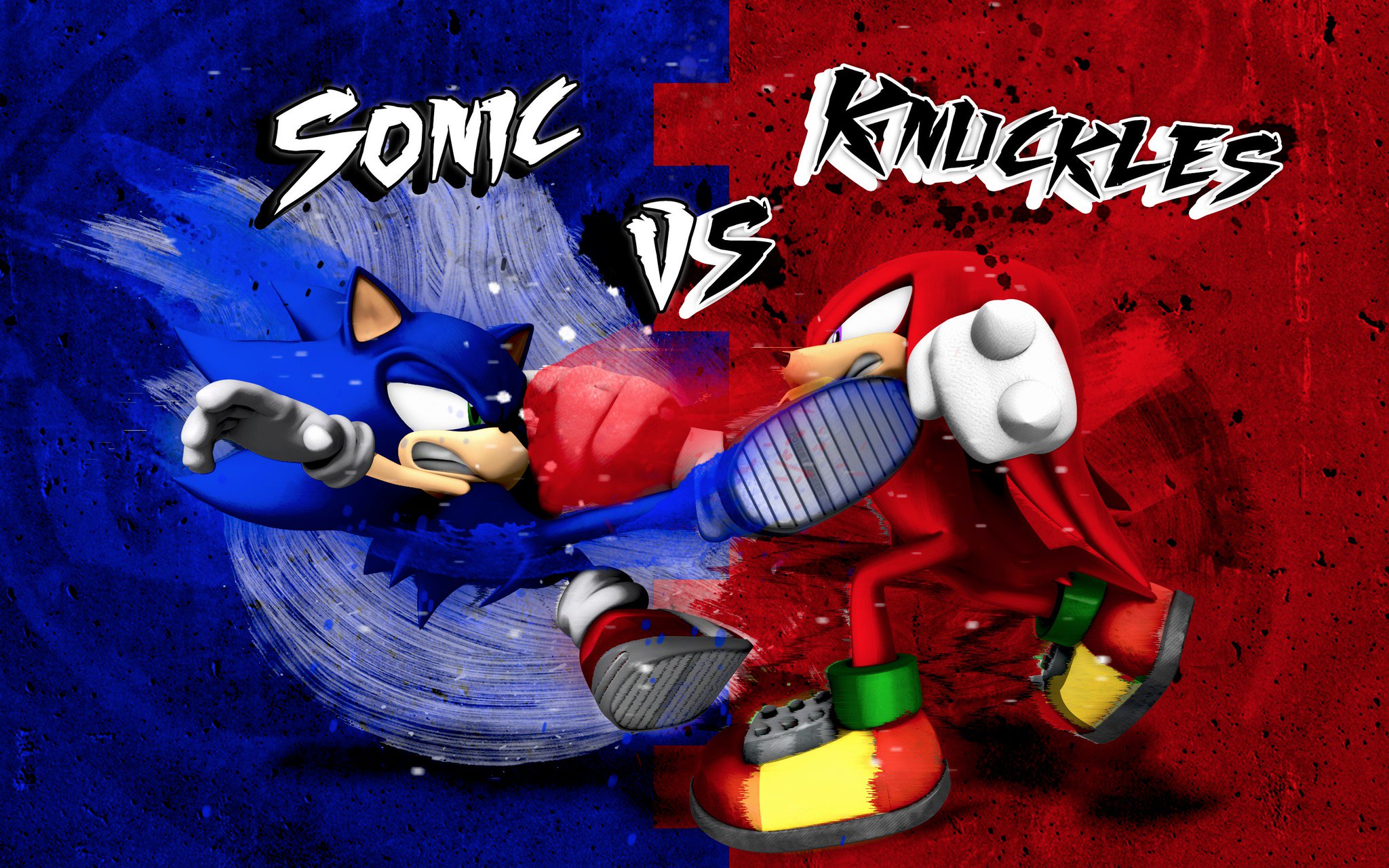 Knuckles Vs Sonic Rap Battle