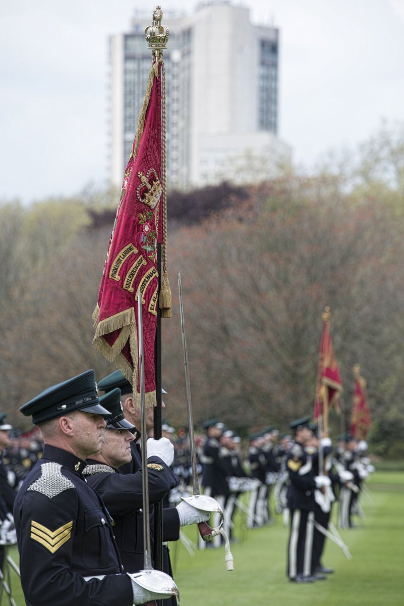 The Royal Honorary Colonel HRH Princess Alexandra presents a new Guidon ...