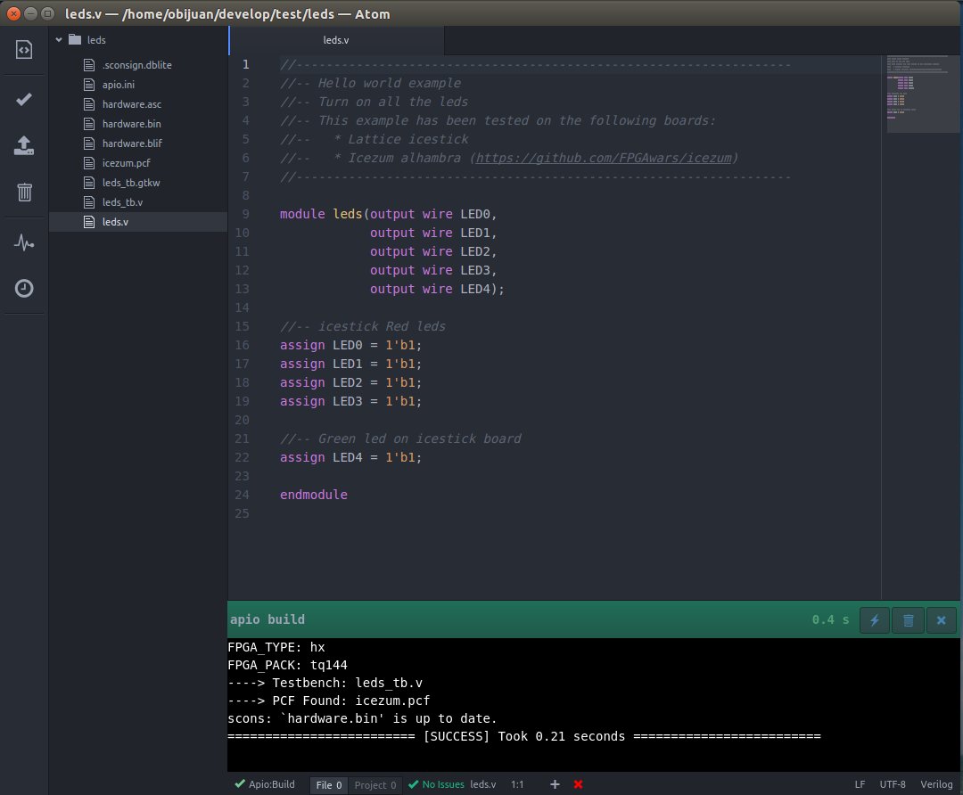 Juan Gonzalez on Twitter: "Trabajando en Apio-ide, un IDE para FPGAs libres basado en Atom y ...
