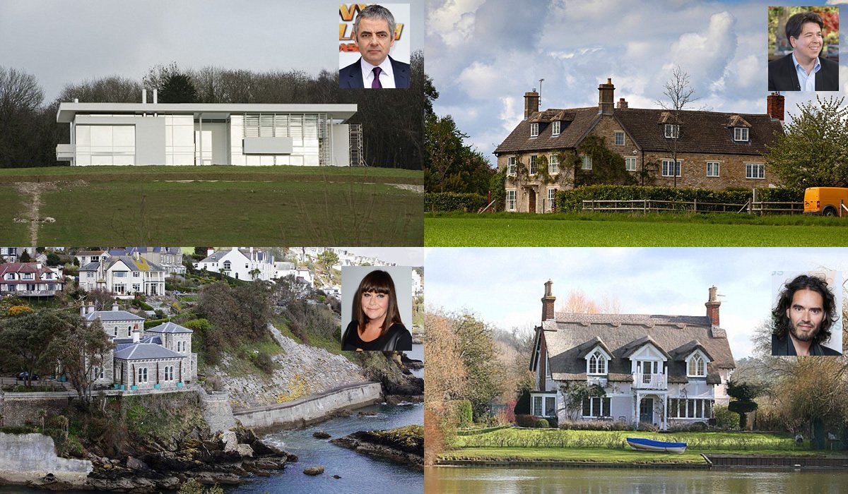 Pictures of homes of comedy stars, including John Bishop, Stephen Fry ...