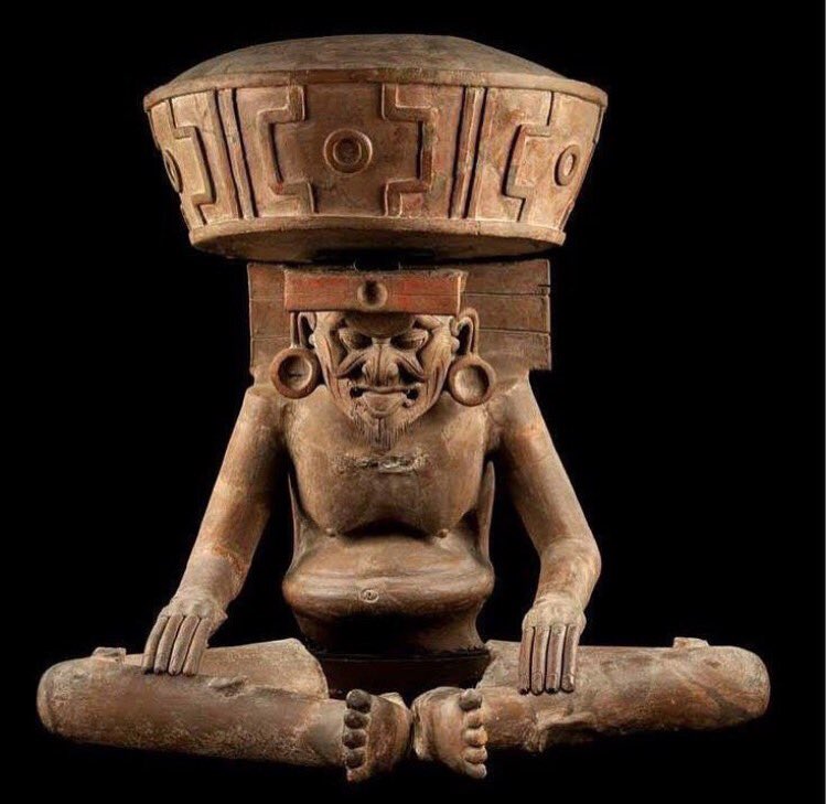 The mexica (aztec) god of ancient fire called in nahuatl huehueteotl ...