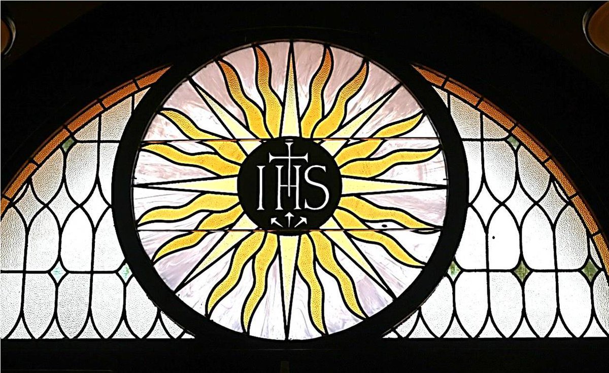 Jesuit Logo Window