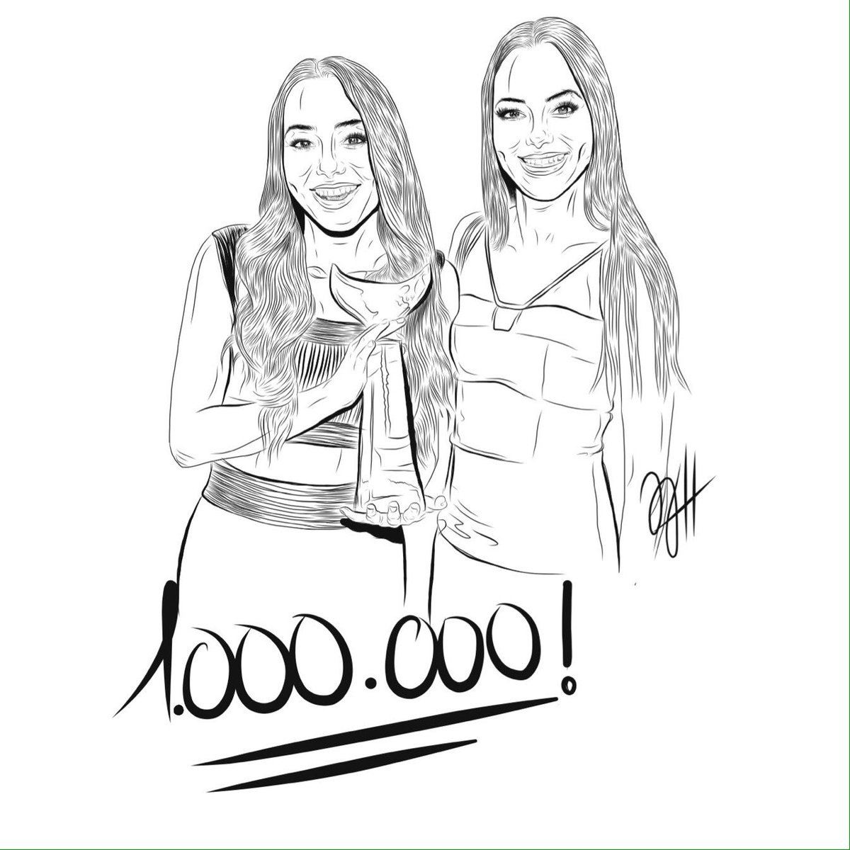 Merrell Twins Coloring Pages Sketch Coloring Page