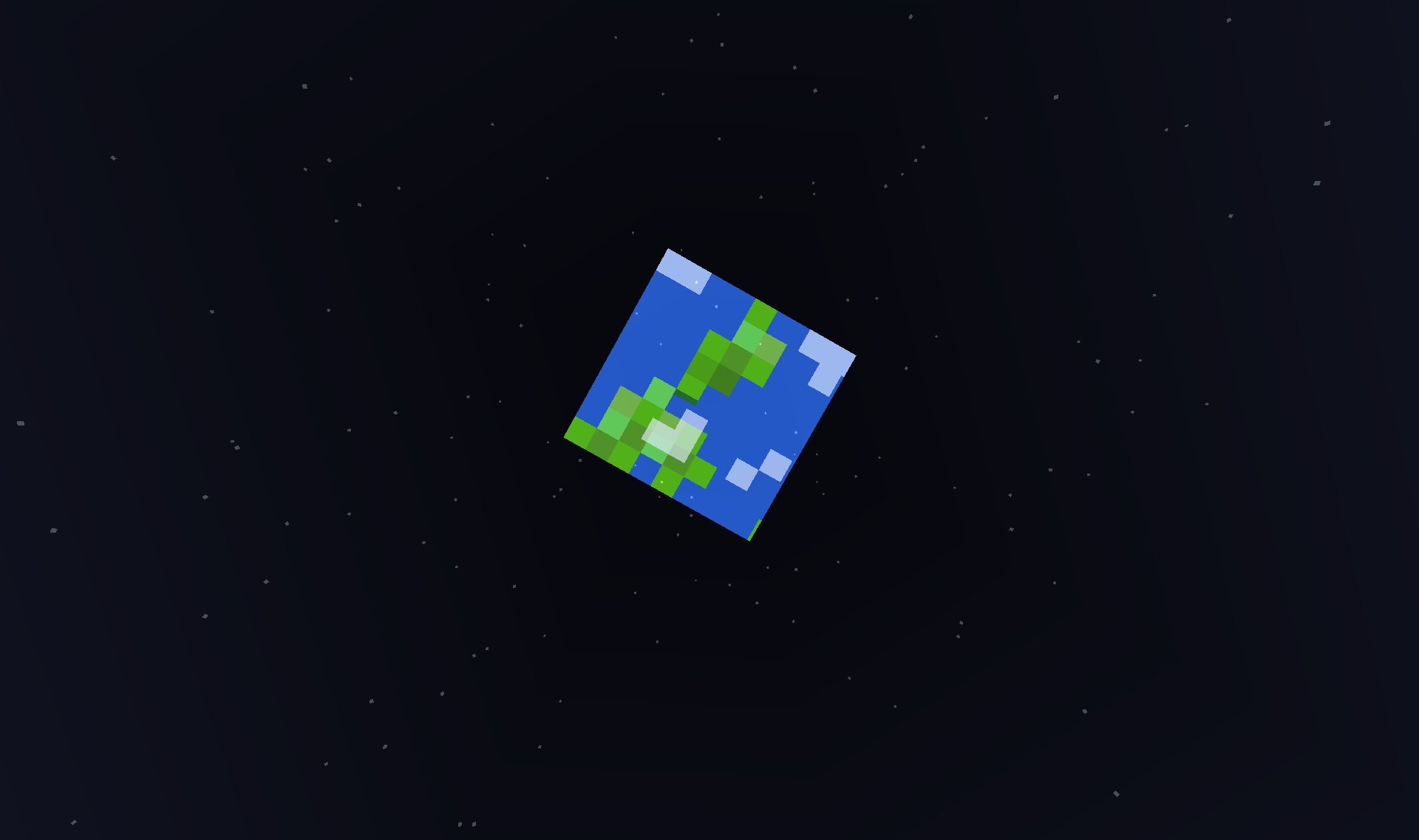 Minecraft Earth In Space