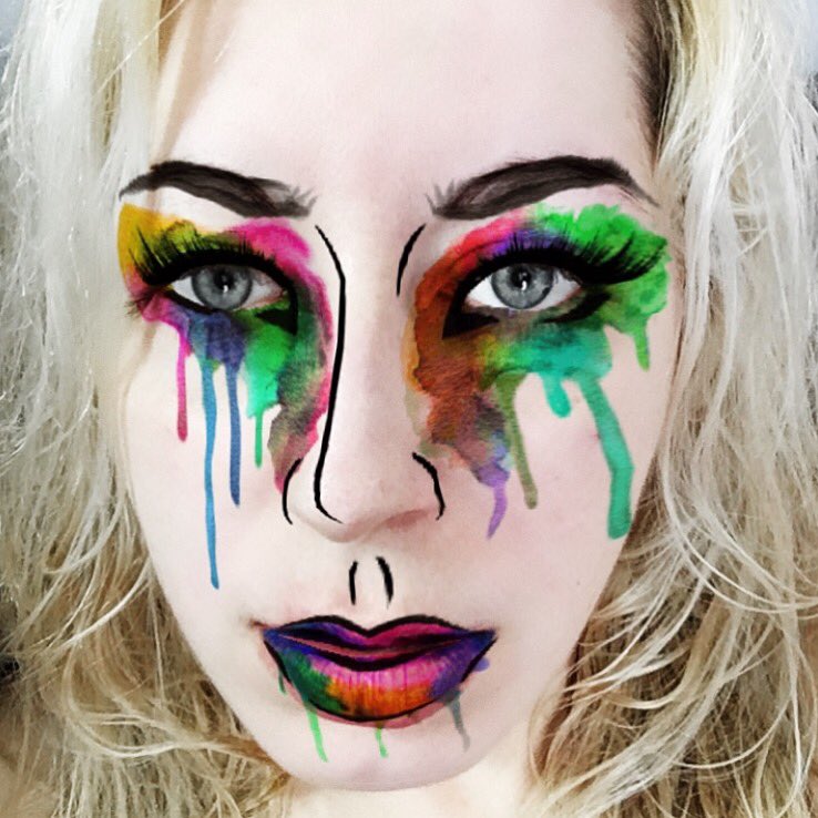 Rainbow Colored Eye Crying