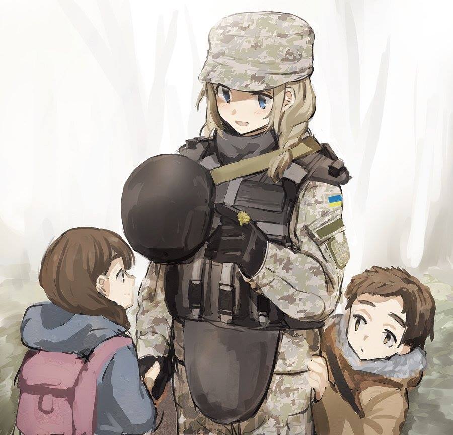 Drawn: Ukrainian soldiers now in anime! Drawn by the Japanese artist ...