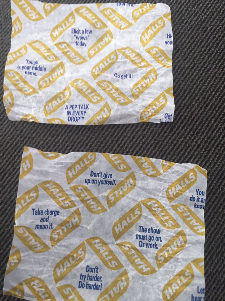 Halls Cough Drops Wrappers