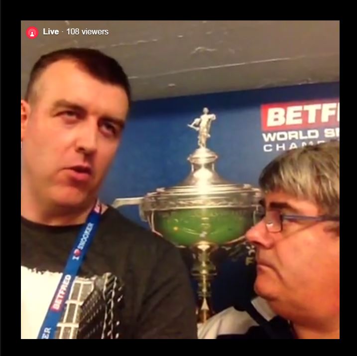 We are LIVE with snooker commentator Phil Yates and Desmond Kane at the ...